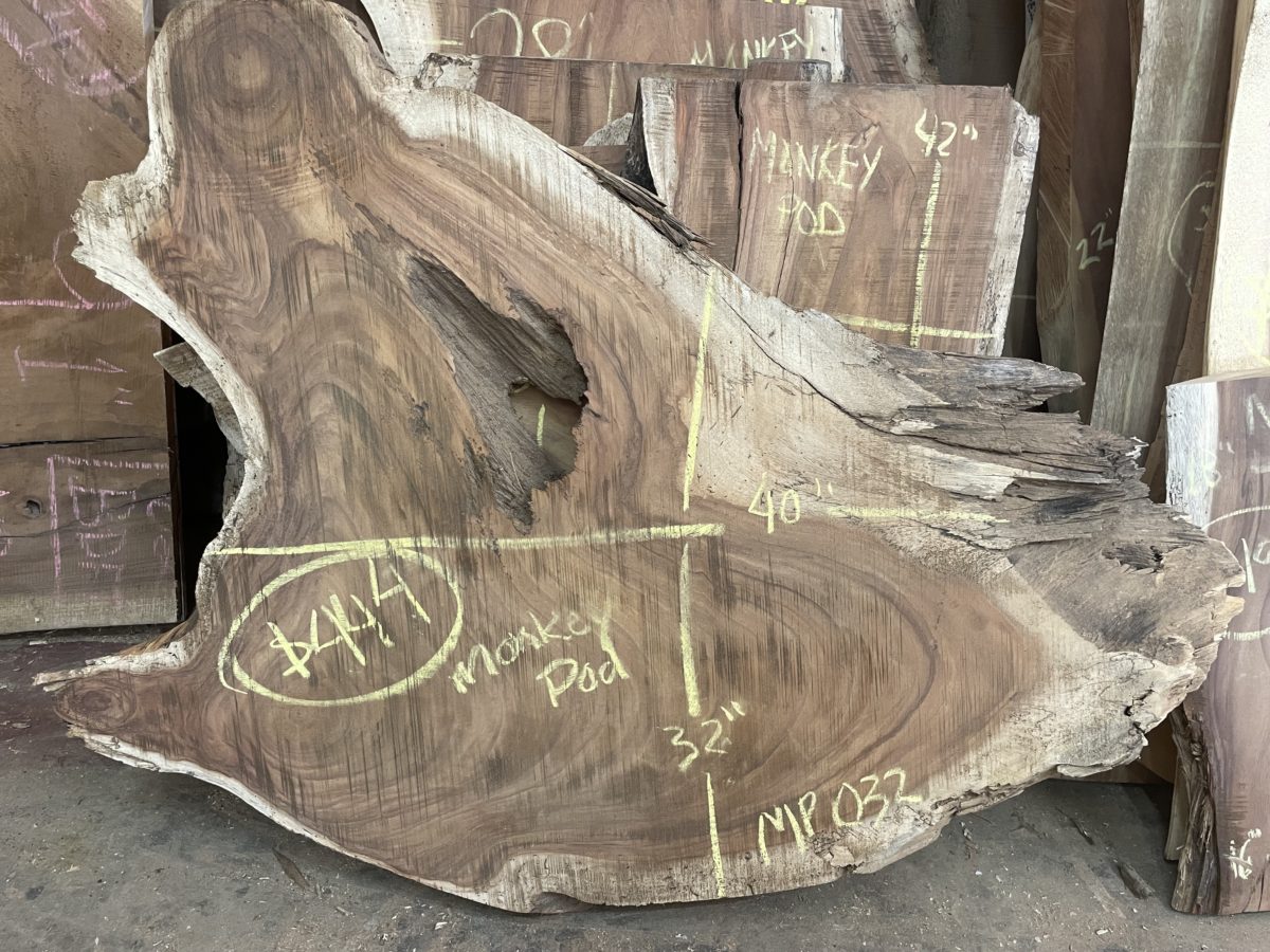 Monkey Pod/Parota 32" wide x 40" long MP-032 - OddWood Lumber