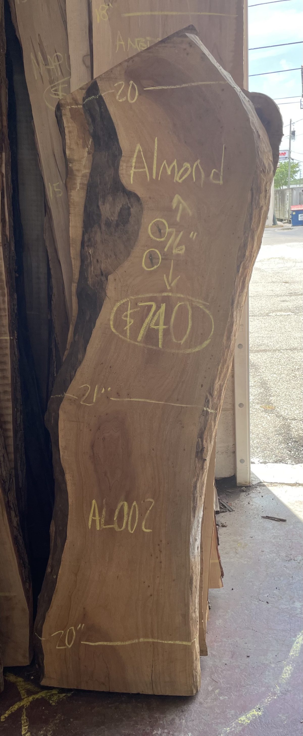 Almond - Live Edge - Furniture Grade Lumber - OddWood Lumber