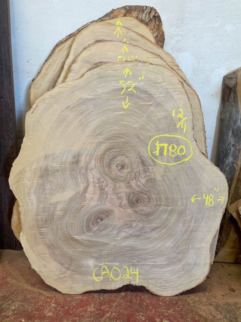 Camphor Cookie 52" x 48" x 3" CA024 - OddWood Lumber