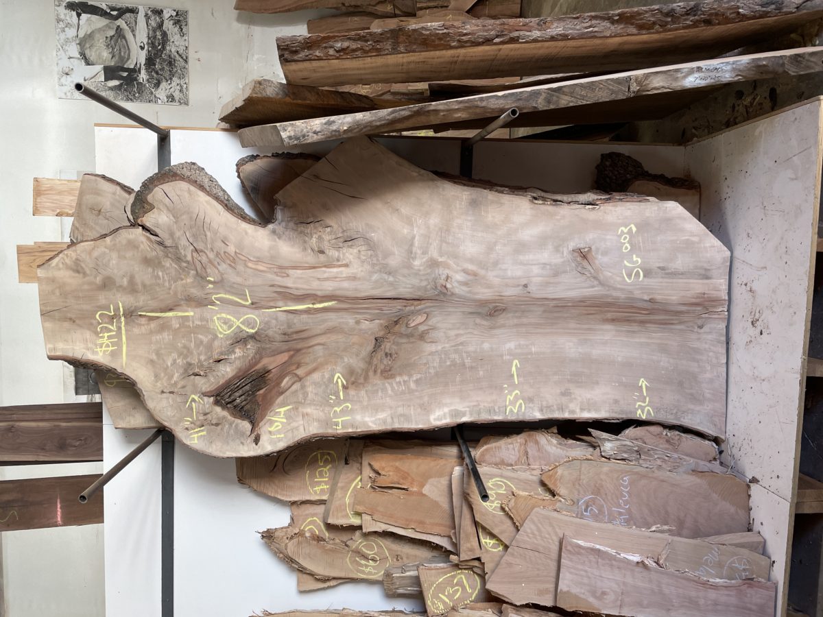 Live Edge Sweet Gum 98" L x 43" W (SG003) - OddWood Lumber